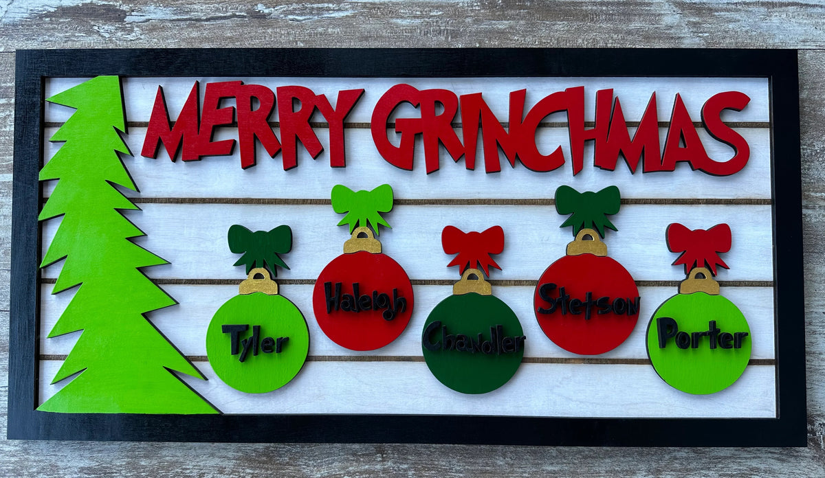 Personalized Family G Man Sign – Brushstrokesmobileartstudio
